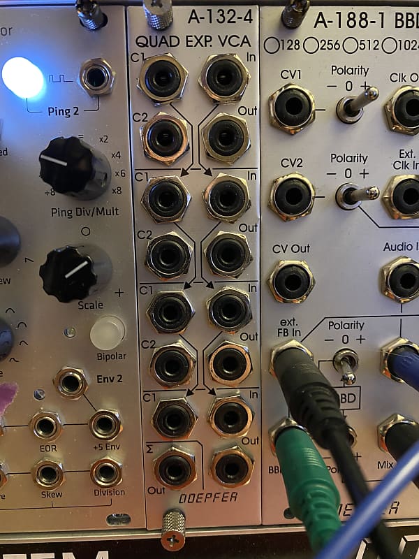 Doepfer A-132-4 Quad Exponential VCA & Mixer Module | Reverb