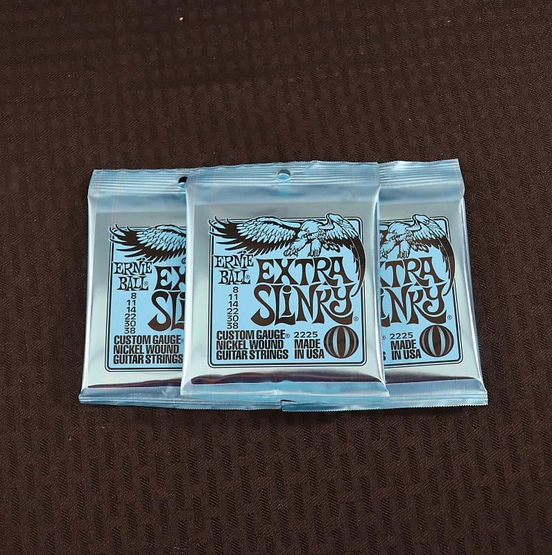 Ernie Ball 2225 Extra Slinky Nickel Electric Guitar Strings | Reverb