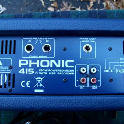 Phonic 415R 4-Ch 150W Powered Mixer W/ USB Recorder | Reverb