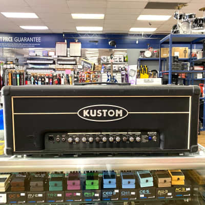 1960s Kustom 200 (Model K200B5) Amp Head Black Tuck & Roll | Reverb