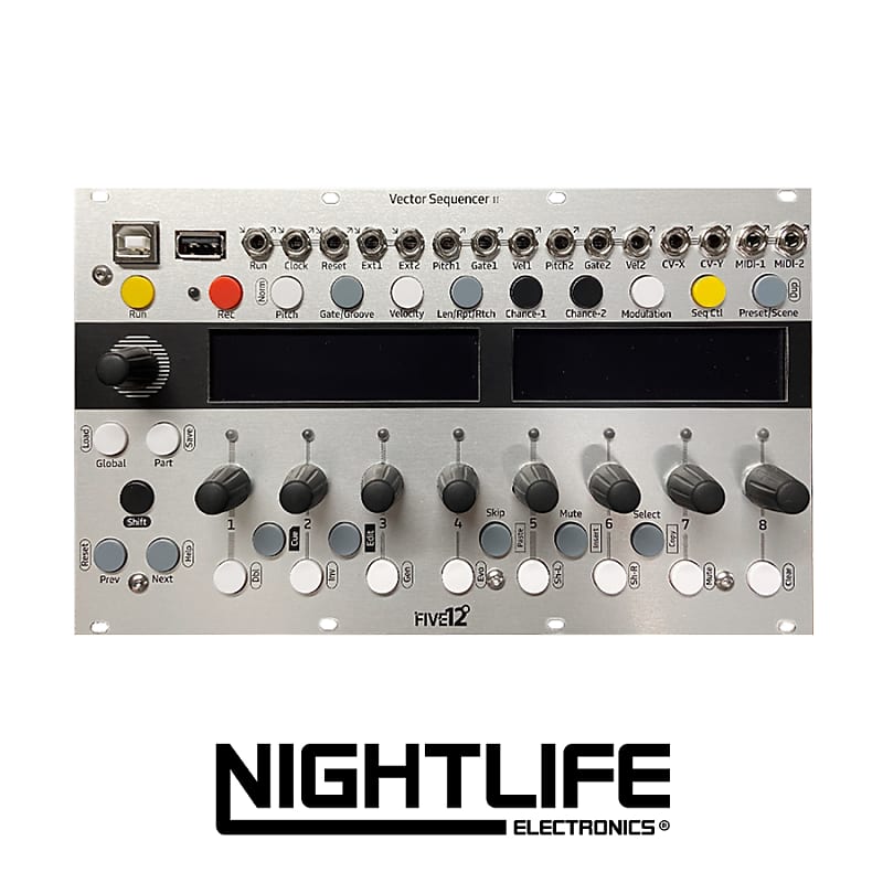 Five12 Vector MkII Sequencer - Silver | Reverb