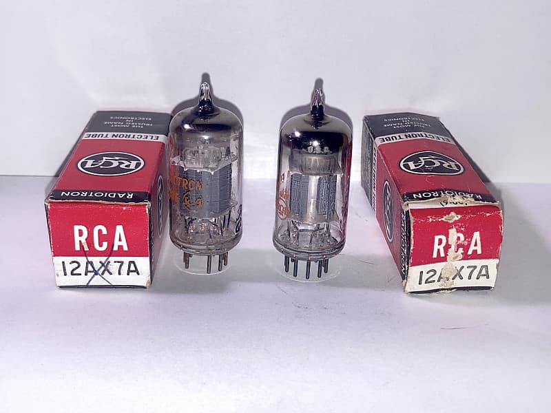 RCA 12AX7A 12AX7 ECC83 Guitar Amp Tubes - Matched Pair, | Reverb