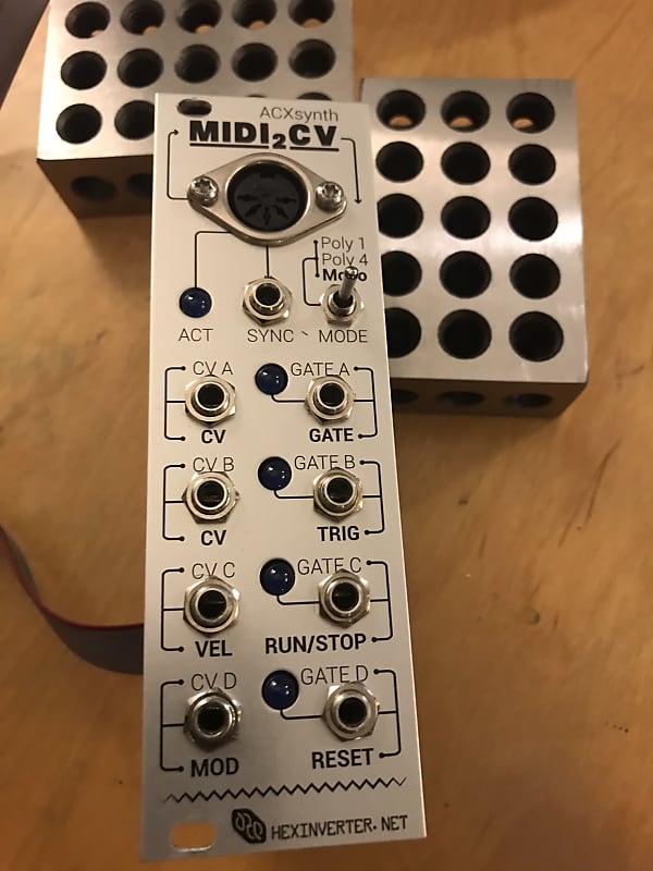 Hexinverter Midi2cv midi to cv module | Reverb