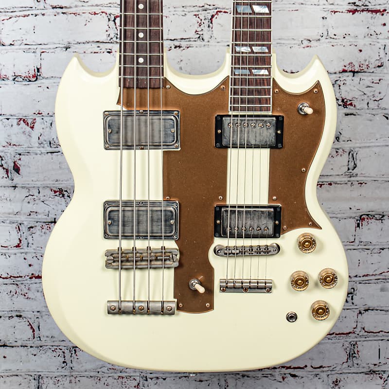 Gibson EDS-1275 MOD Double Neck Electric Guitar/Bass, Alpine | Reverb