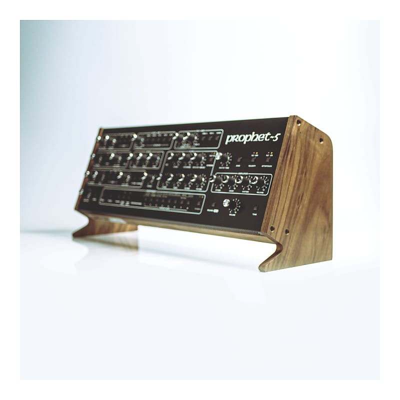 Mount for Prophet-5 module | Handmade with solid black walnut | Reverb