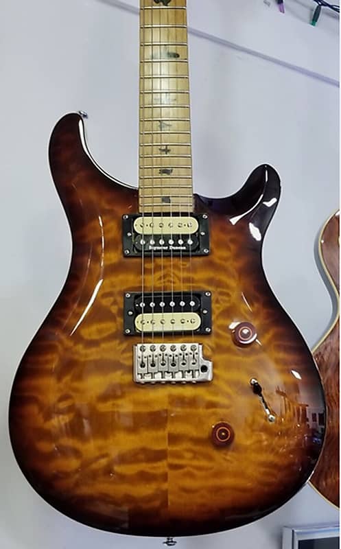 PRS SE CUSTOM 24 - LIMITED EDITION ROASTED MAPLE NECK AMBER | Reverb