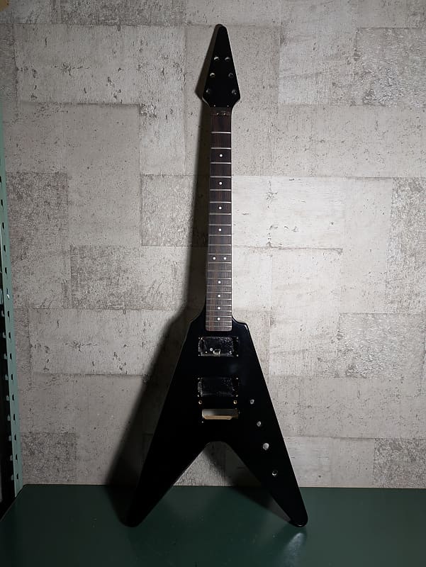 Fernandes Flying V BSV Husk 80s Black Made in Japan | Reverb UK