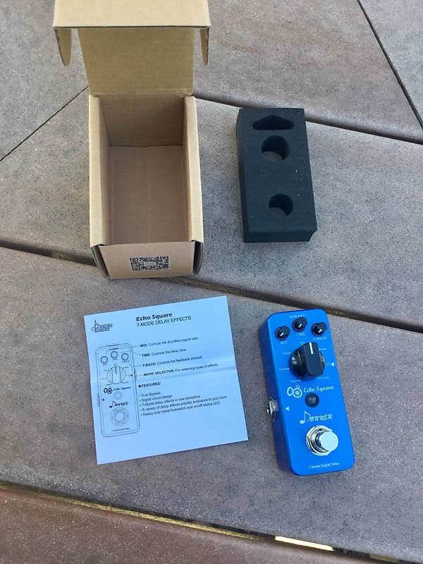 Donner Echo Square (Delay/Echo Guitar Effect Pedal - 7 modes) | Reverb