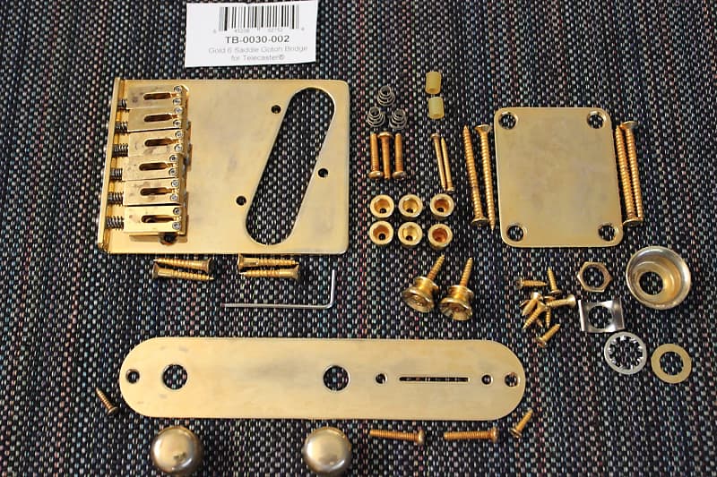 Fender/Gotoh RELIC Telecaster Gold Body Hardware Set Modern | Reverb
