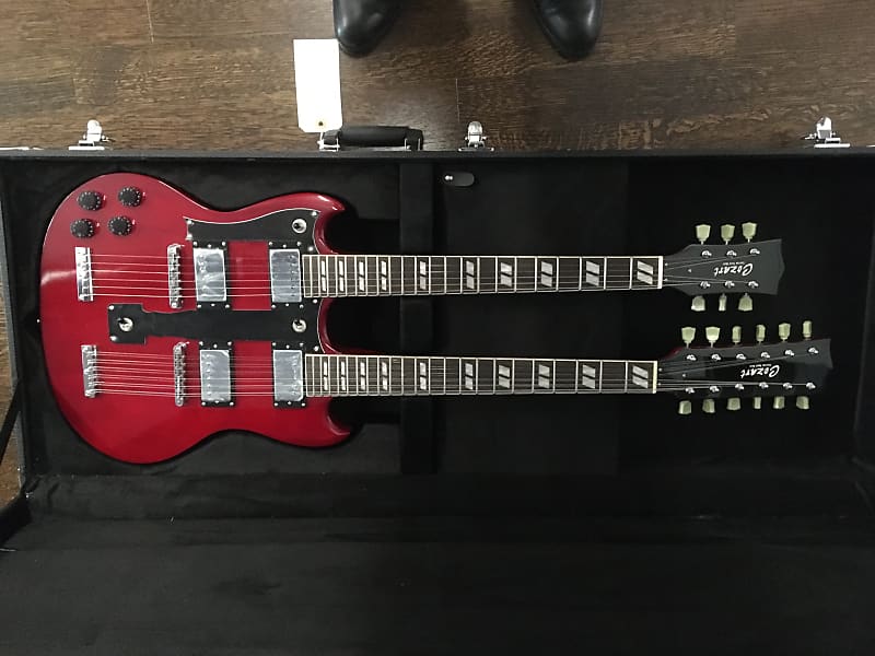 Cozart Left Handed SG-Style 12/6 Double Neck Guitar with | Reverb UK