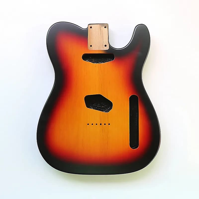Alder Wood Tobacco Burst Telecaster Tele Style Guitar Body | Reverb