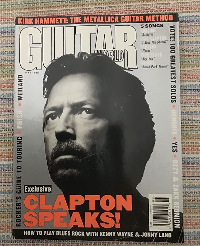 Guitar World Magazine Back Issue May 1998 - Eric Clapton | Reverb