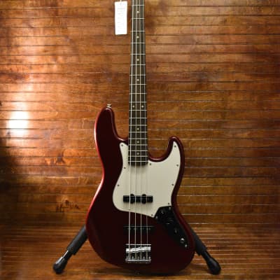 Squier Contemporary Jazz Bass, Dark Metallic Red | Reverb