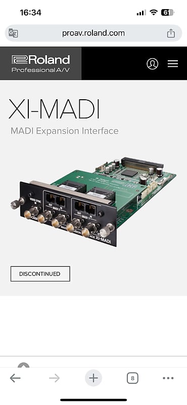 Roland XI-Madi Expansion Interface | Reverb UK