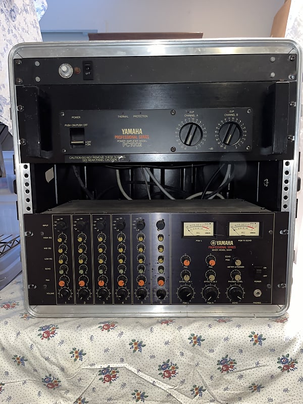 Yamaha Pro series power amp PC1002/ Yamaha M406 pro series | Reverb