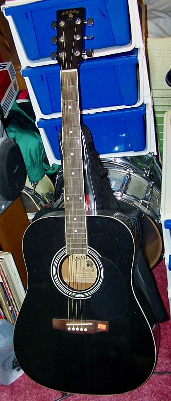 2000's Indiana Dreadnought Acoustic Guitar | Reverb
