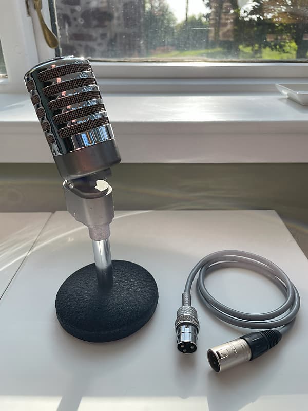 1960s Vintage Reslo RV Ribbon Microphone - with Cable and | Reverb