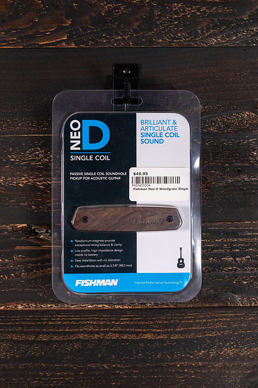 Fishman Neo D Woodgrain Single Coil Soundhole Pickup | Reverb