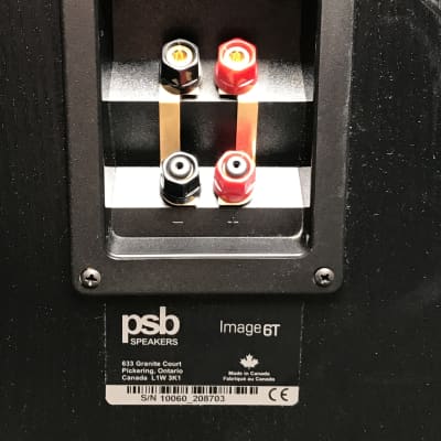 PSB Image 6T Tower speakers - Black Ash (Pair) | Reverb