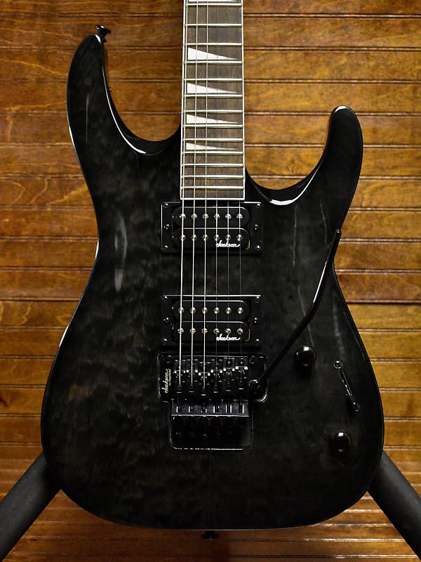 Jackson JS32Q Dinky, Transparent Black | Reverb
