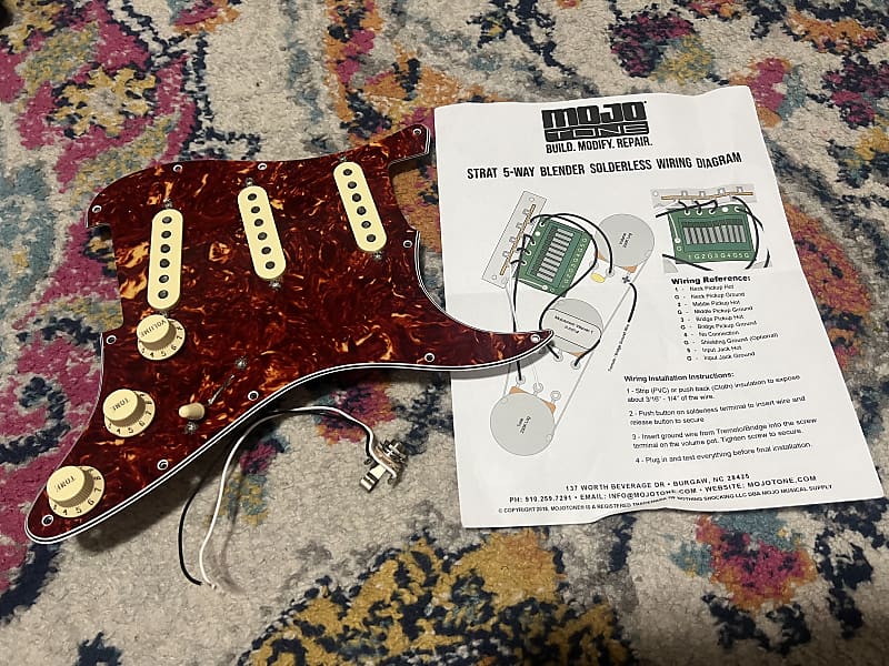 Fender V-Mod Stratocaster Pickguard LOADED | Reverb