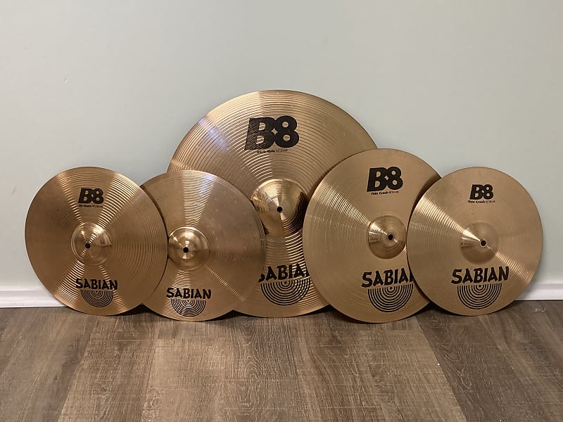 Sabian B8 Cymbal Pack - 14” Hihat, 14” & 16” Crash, 21” Ride | Reverb