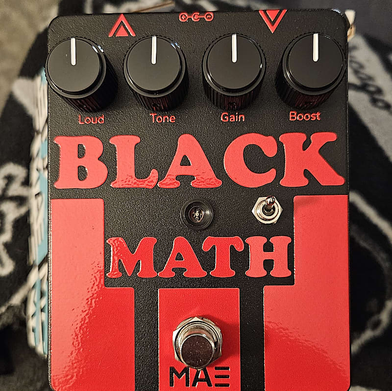 MAE Black Math Fuzz Pedal - Reverse Color Scheme | Reverb