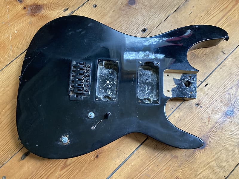 Unbranded Black Super Strat Stratocaster Guitar Body inc | Reverb