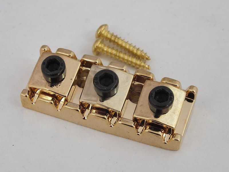 Gold Locking Nut 43mm Screws & Allen Key for guitars with | Reverb UK