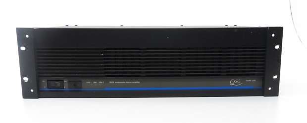 QSC 1200 Series One Power Amplifier Amp Fully Functional 300 | Reverb
