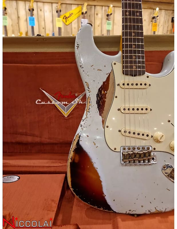 Fender Custom Shop 1960 Stratocaster Heavy Relic Aged Sonic | Reverb