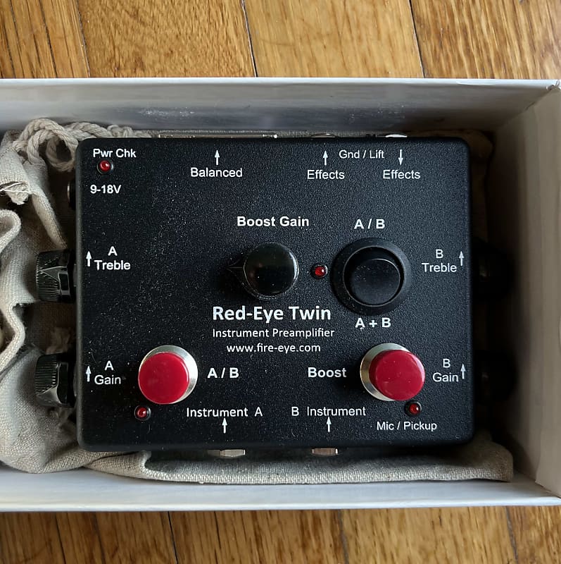 Fire-Eye Red-Eye Twin -- 2 channel acoustic preamp | Reverb