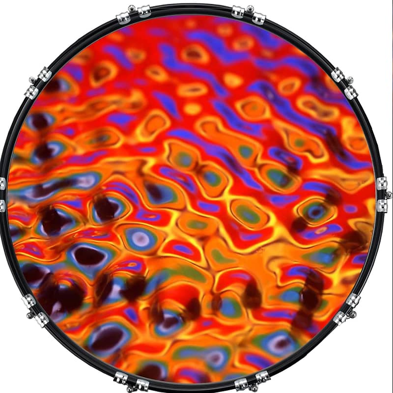 Custom Graphical 22" Kick Bass Drum Head Skin | Reverb Canada