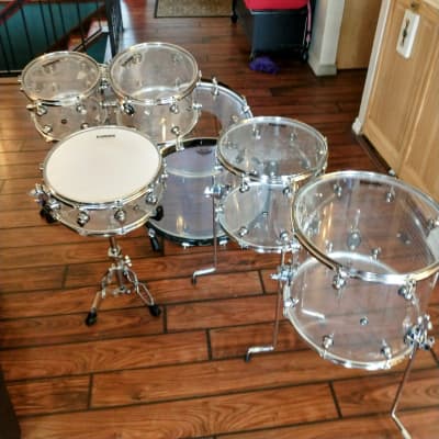 6 Piece DW Design Series Acrylic Drum Set | Reverb