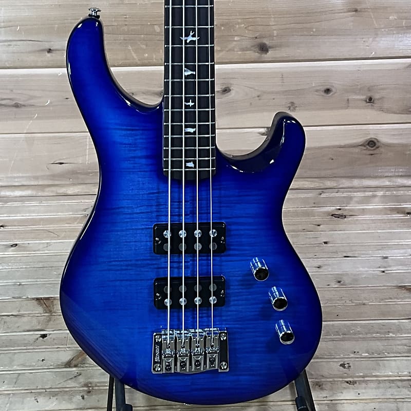 PRS SE Kingfisher Bass - Faded Blue Wrap Around Burst | Reverb