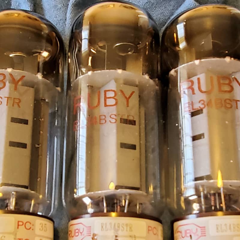 Tubes El34 Ruby Matched Triple Set. | Reverb
