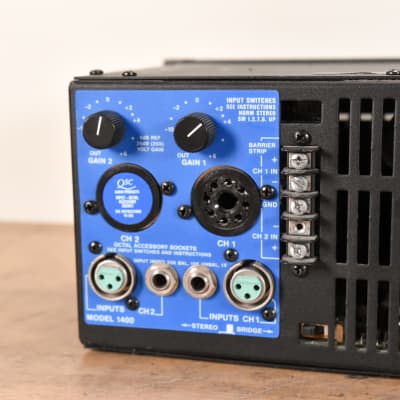 QSC Model 1400 Two-Channel Power Amplifier (church owned) | Reverb