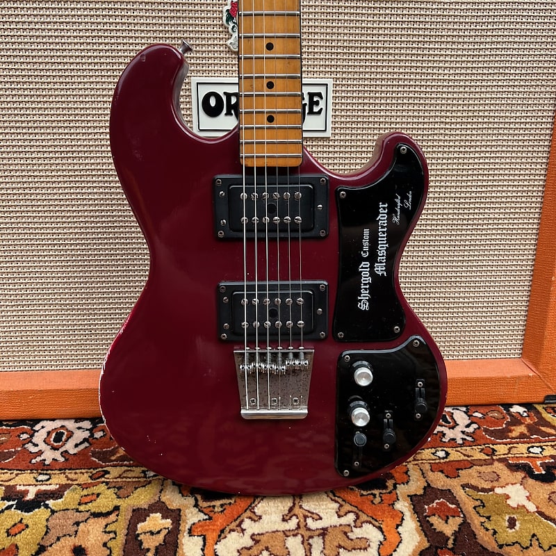 Vintage 1970s Shergold Masquerader Custom Wine Red 6-String | Reverb