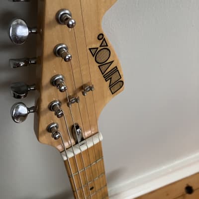 RARE White Univox Ripper Strat w Maxon pickups and original | Reverb