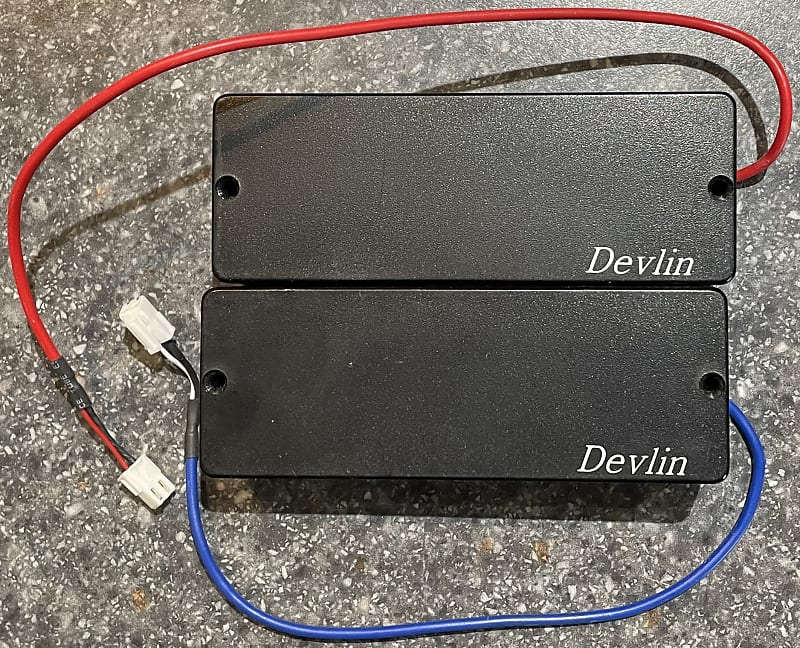 Devlin Bass Humbucker Neck and Bridge Set - Black | Reverb