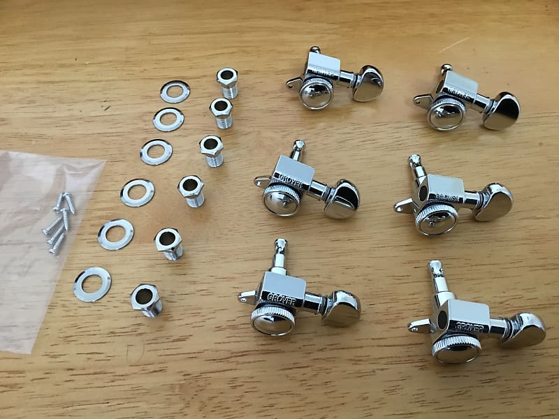 Grover 406C6 locking 6-in-line mini rotomatic tuners - 18:1 | Reverb