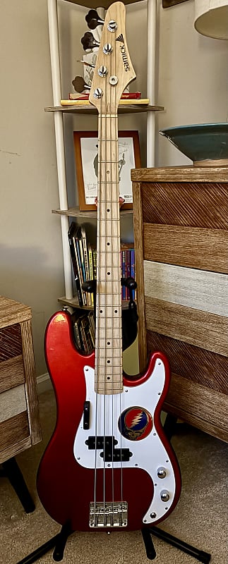 Samick PB Bass 1994 - Metallic red | Reverb