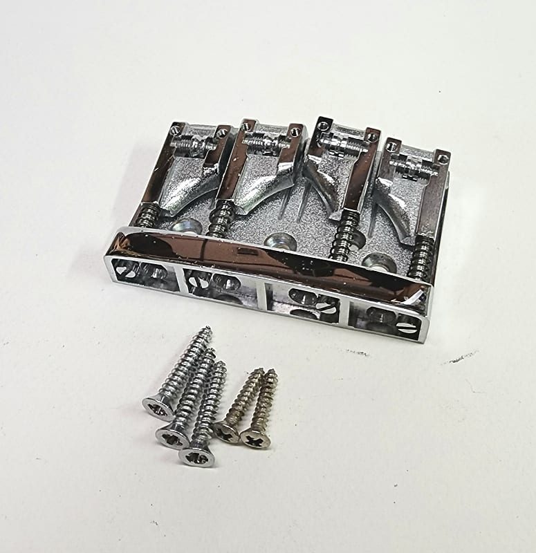 Used Schaller 3D-4 Bass Roller Bridge | Reverb