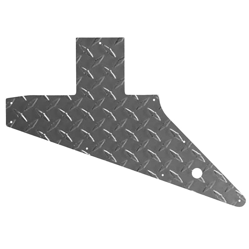 Explorer Pickguard - Raw Aluminium Diamond Plate | Reverb