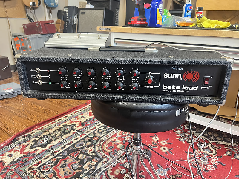Sunn Beta lead amp head and Footswitch | Reverb