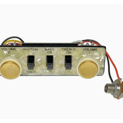 Hofner Wired Replacement Control Panel with Teacup Knobs for | Reverb