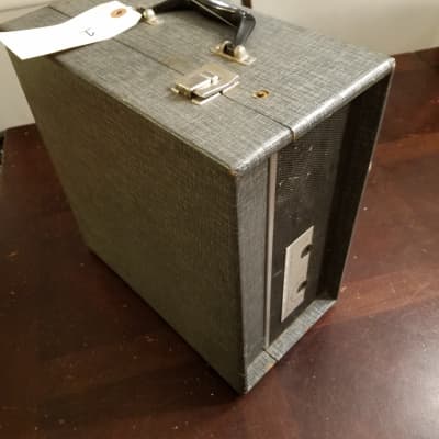 Webcor Tiny mono tube amp and cabinet case w/3x5" AlNiCo | Reverb