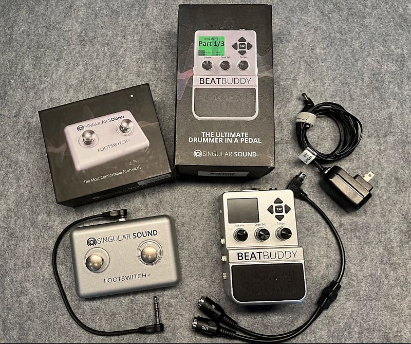 BeatBuddy Premium Library Drum Machine Looper Pedal With Foot | Reverb