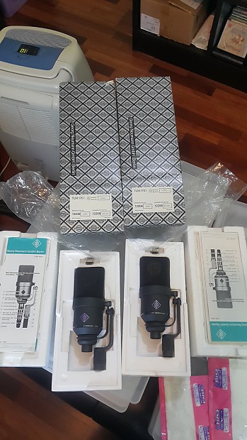 Match pair Neumann TLM 170 rare purple badge | Reverb