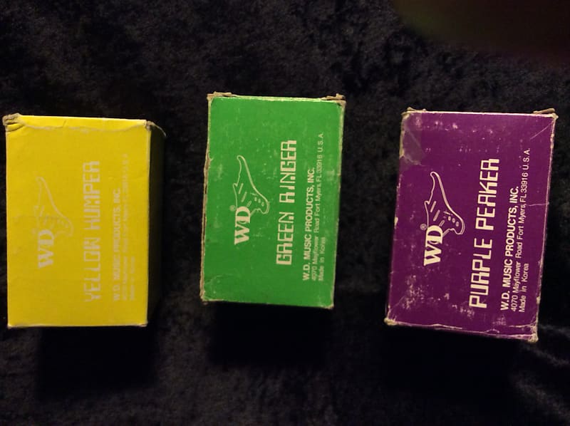 WD Green Ringer Yellow Humper Purple Peaker Box Only Dan | Reverb